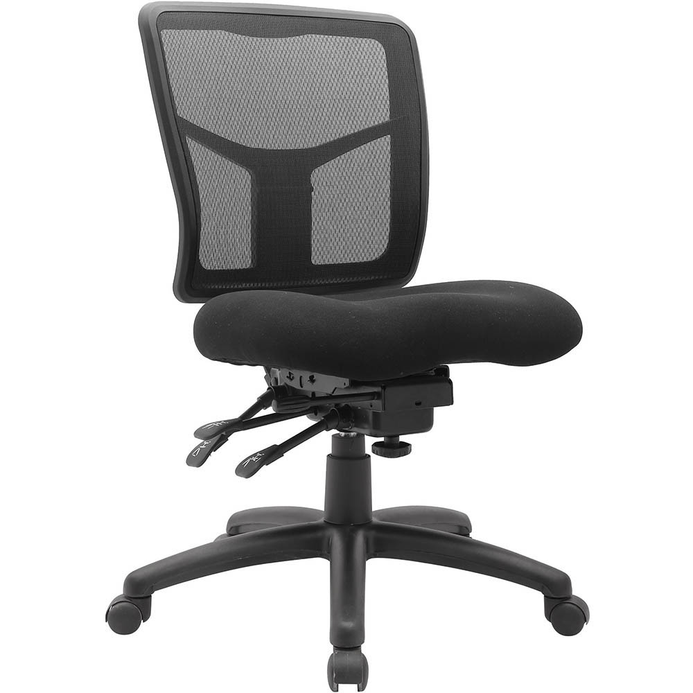 Diamond System Chair Medium Mesh Back Black - Micon Furniture
