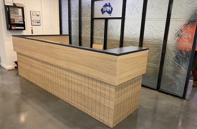 Orion reception Fit Out at WIN TV - Micon Furniture