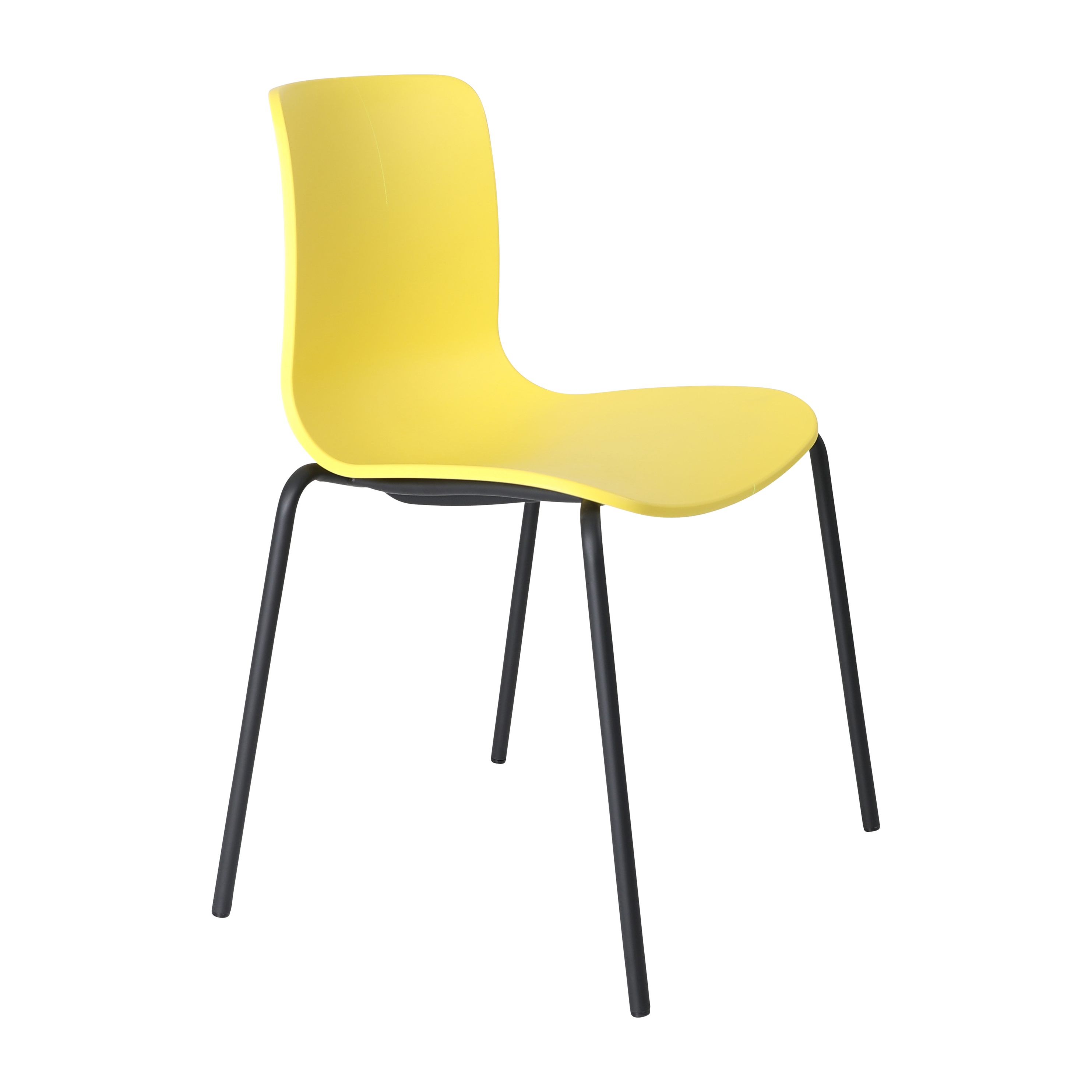 DAL ACTI CHAIR 4-LEG BLACK POWDERCOAT FRAME - Micon Furniture