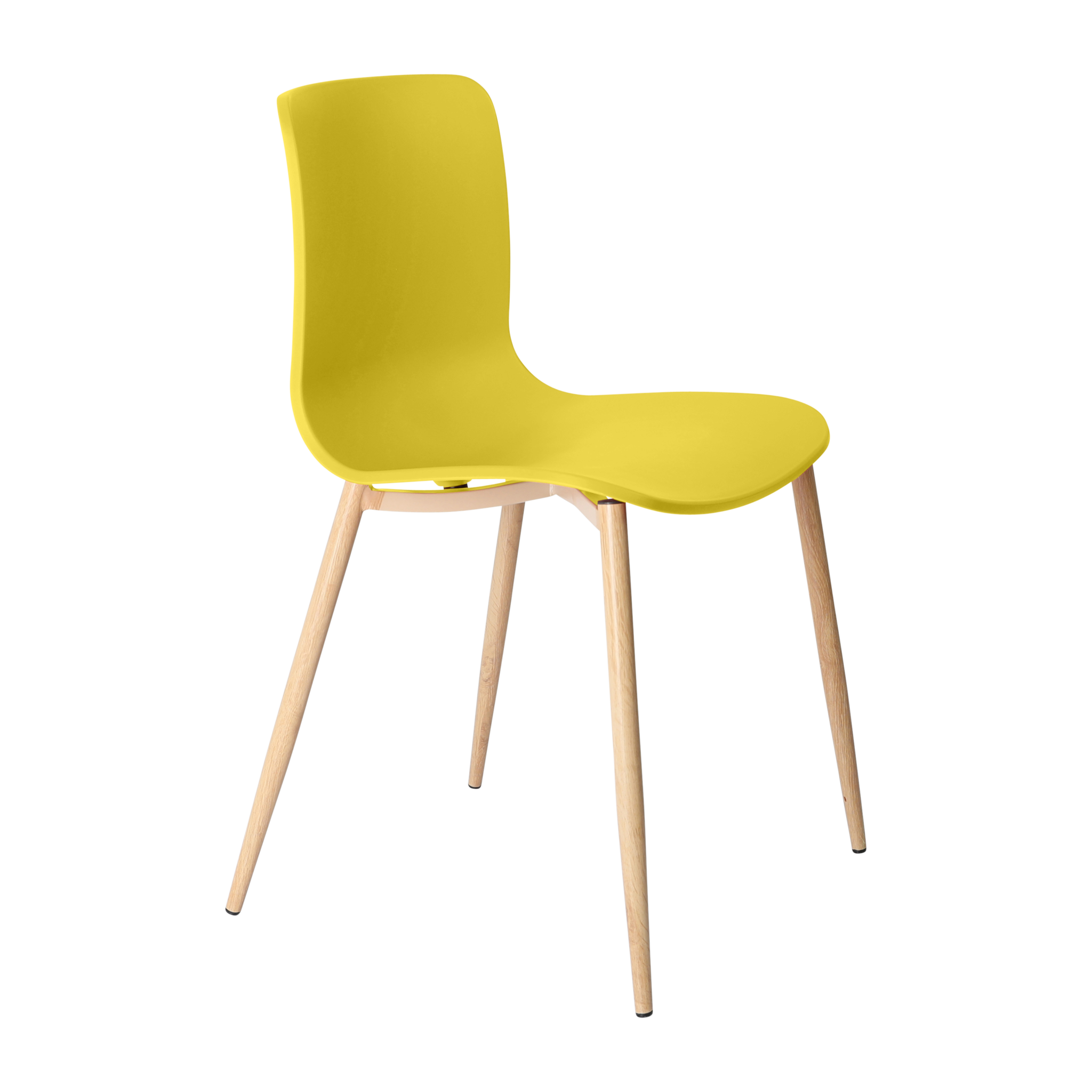 DAL ACTI CHAIR 4-LEG WOODGRAIN POWDERCOAT FRAME - Micon Furniture