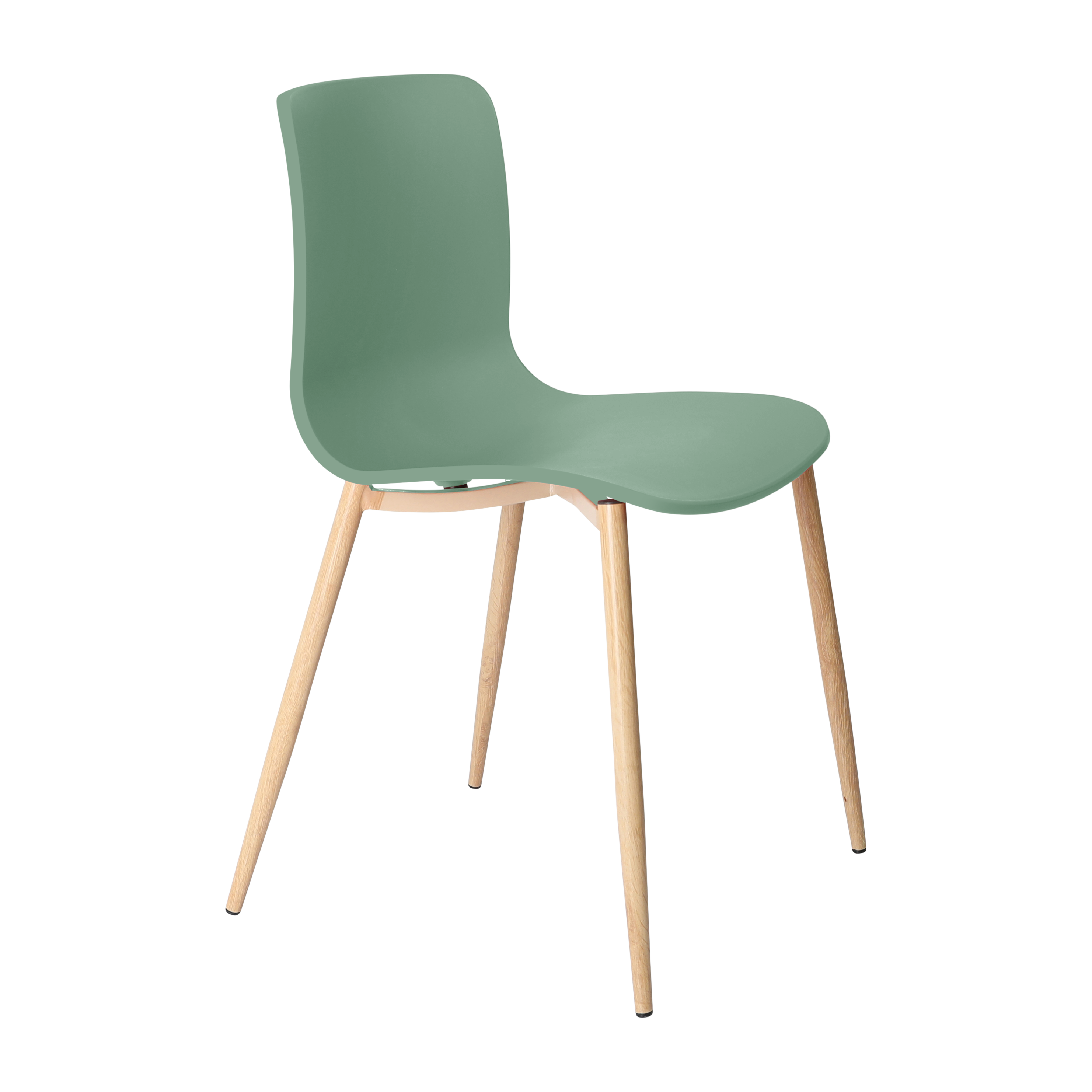 DAL ACTI CHAIR 4-LEG WOODGRAIN POWDERCOAT FRAME - Micon Furniture