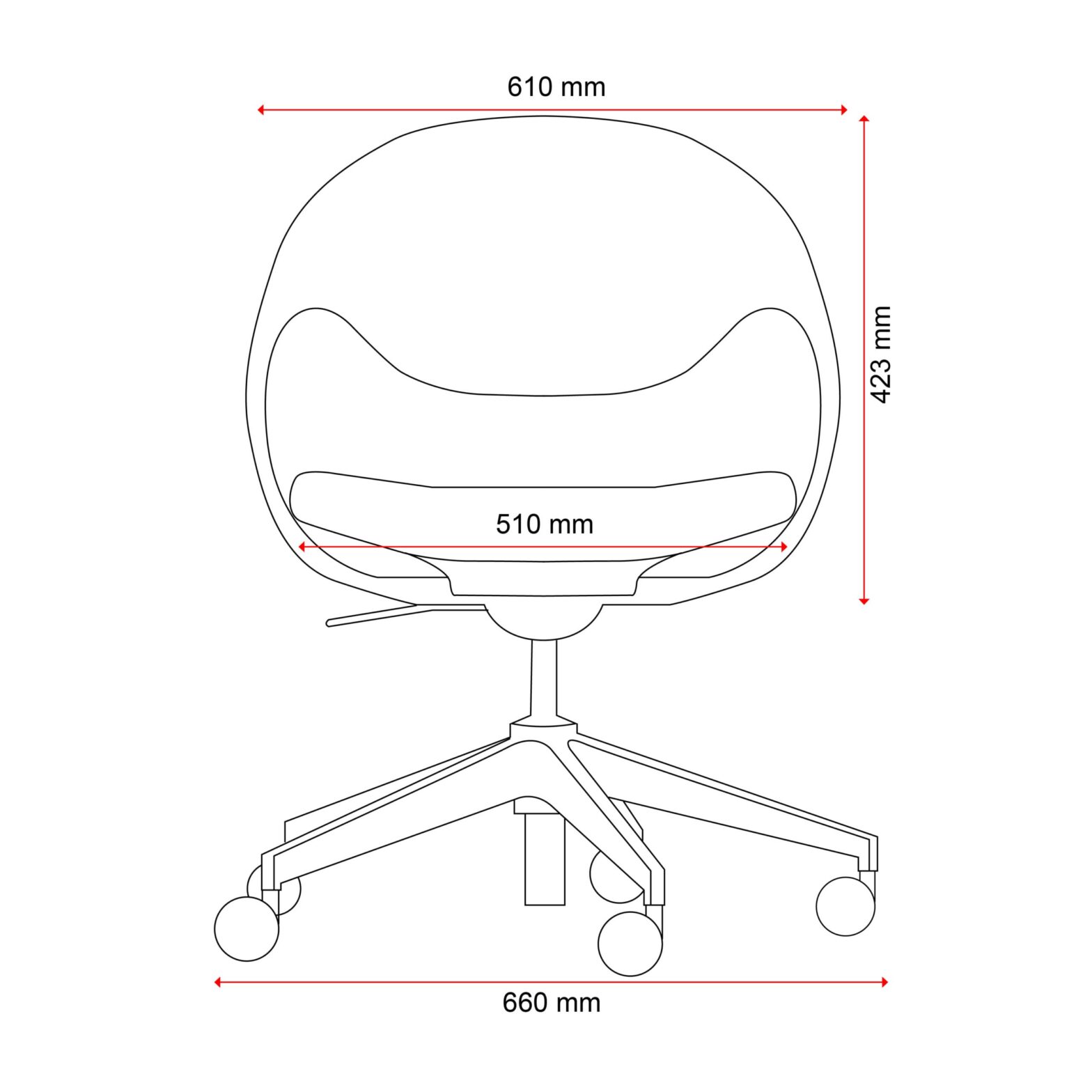 KONFURB LOOP 5 STAR CHAIR - Micon Furniture