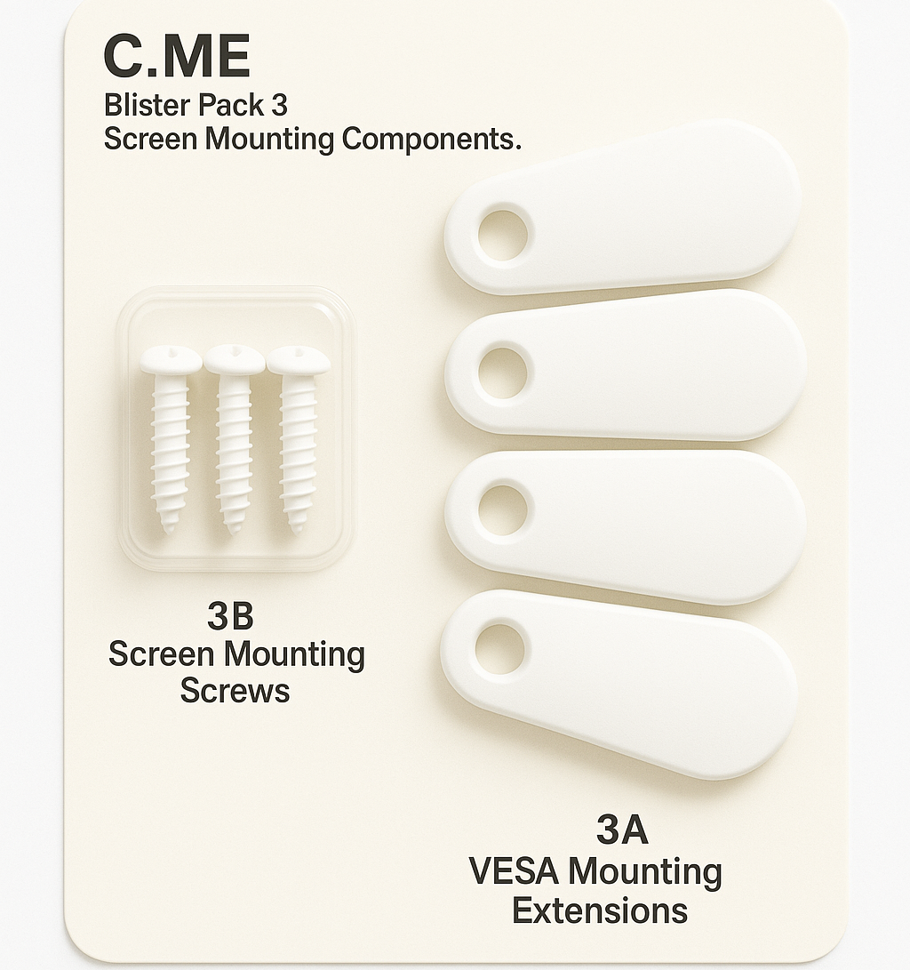 C.ME SCREEN MOUNTING COMPONENTS (BLISTER PACK 4) SCREEN MOUNTING SCREWS ...
