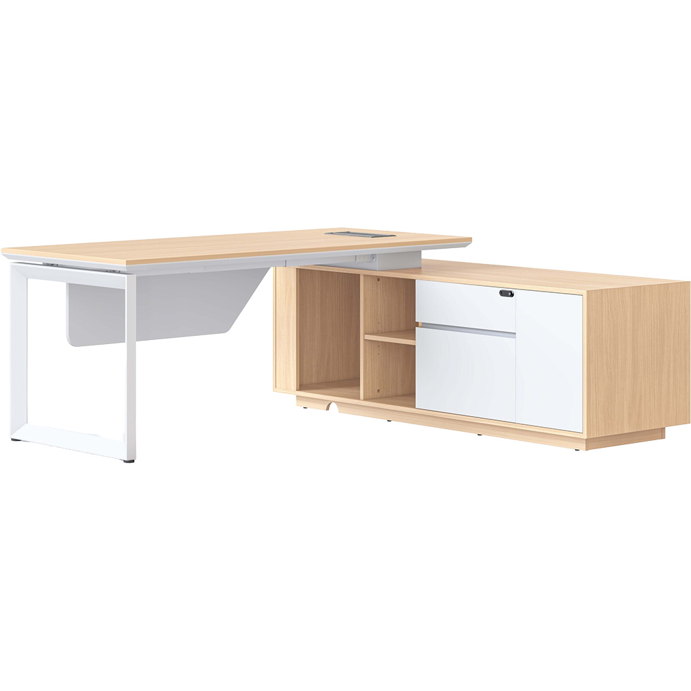 RAPIDLINE CASA EXECUTIVE WORKSTATION WITH SIDE CABINET - Micon Furniture
